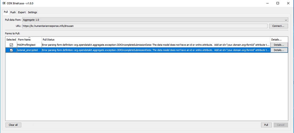 Problem With Kobo And Odk Briefcaseplease Need Your Support Urguntly User Support