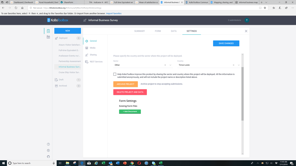 Share projects - Form Building - KoboToolbox Community Forum