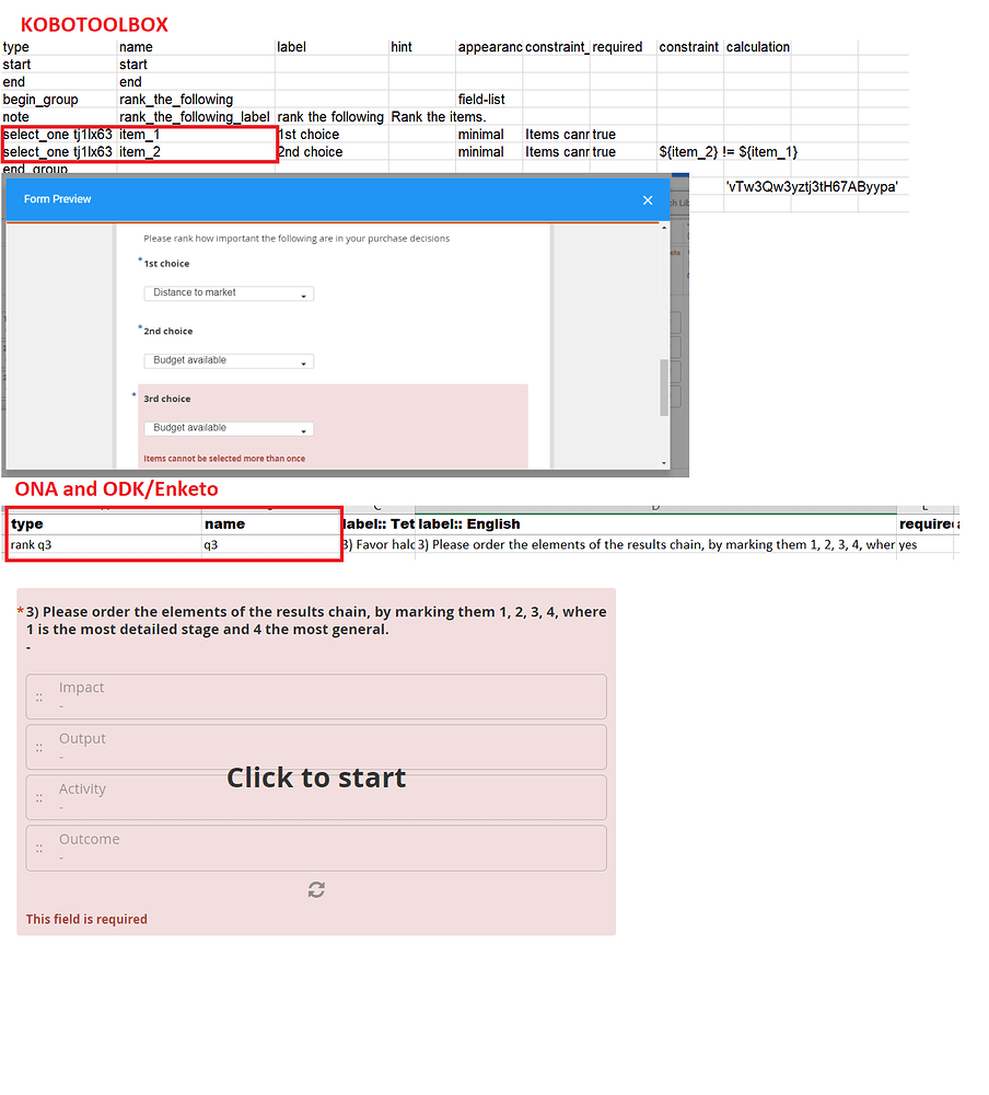 Rank widget - Form Building - KoboToolbox Community Forum