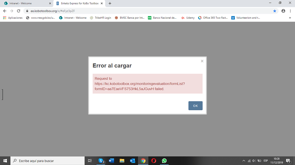 Strange Error Message - Data Collection - KoboToolbox Community Forum