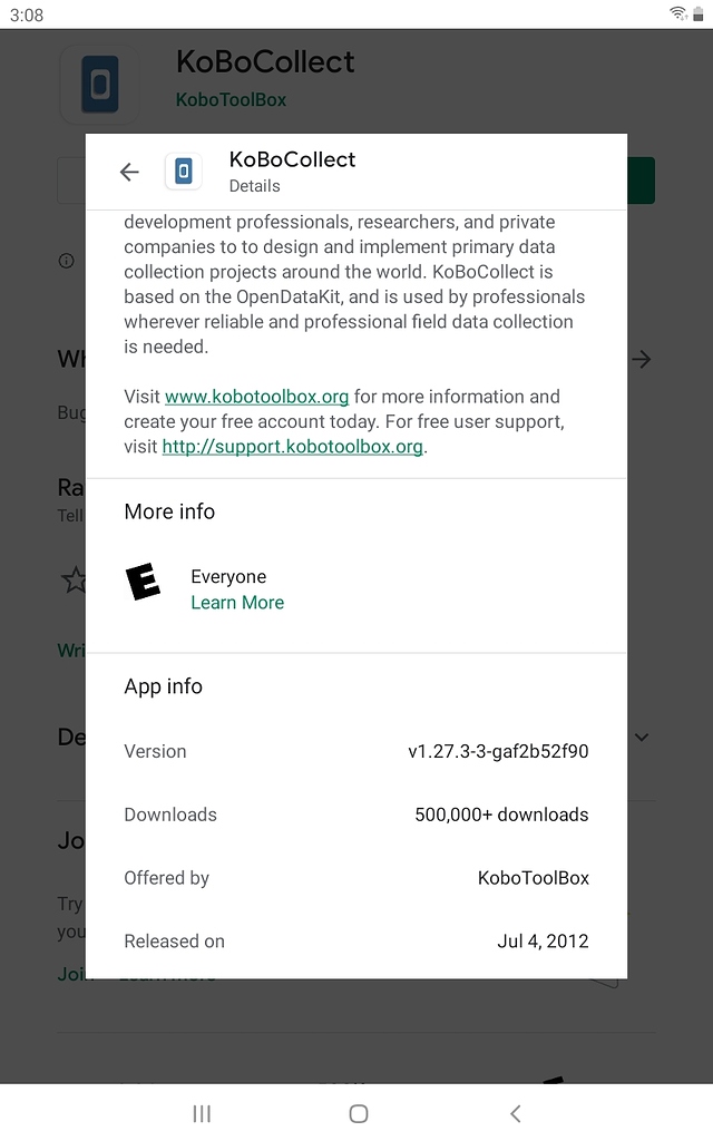KoBoCollect v1.25.1 versus KoBoCollect v1.27.3 - Data Collection - KoboToolbox Community Forum