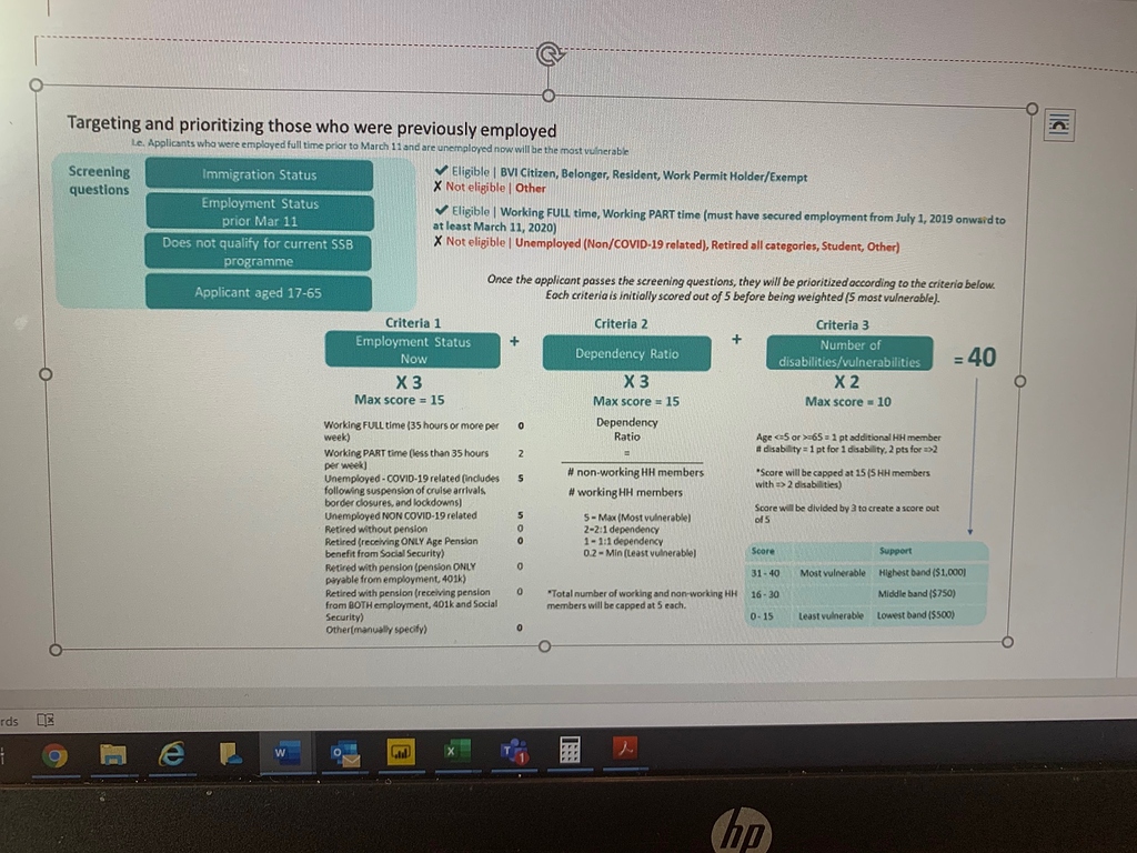 Use of advanced calculation; calculation of household dependency ration - Form Building ...