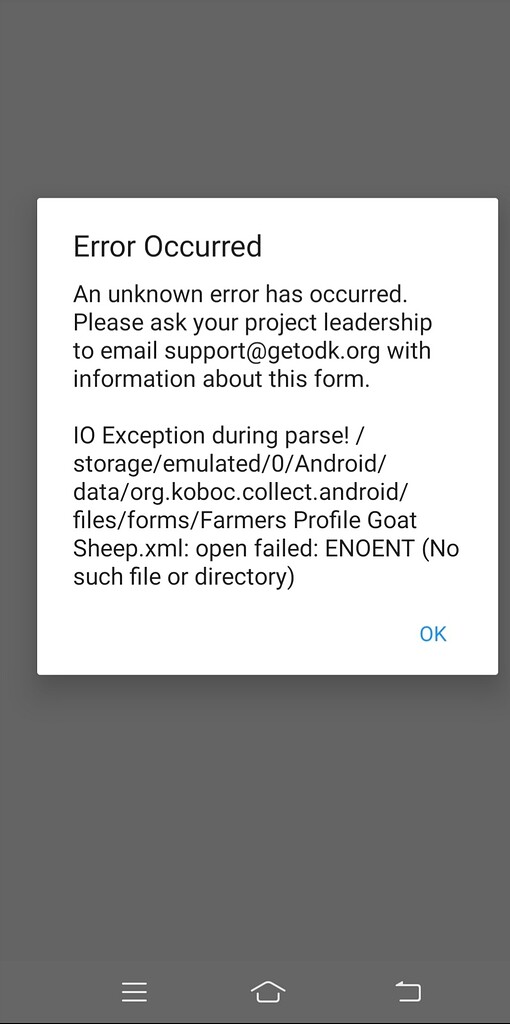 Problem to Send Data from Apps - Data Collection - KoboToolbox Community Forum