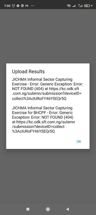 Error message while submitting data to the server - Kobo On Your Own Server - KoboToolbox ...