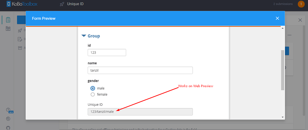 Creating unique ID from the available variables using calculate - Form Building - KoboToolbox ...