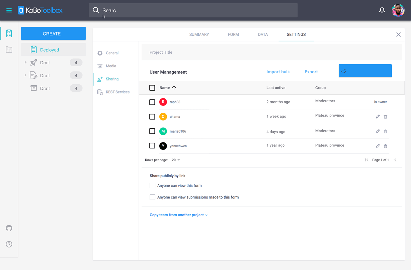 Advanced user management: easily create and manage data collectors ...