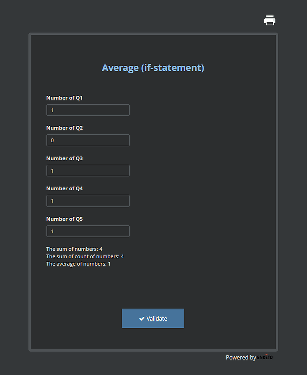 Division if (I want to run correct calculation of an average) - Form Building - KoboToolbox ...