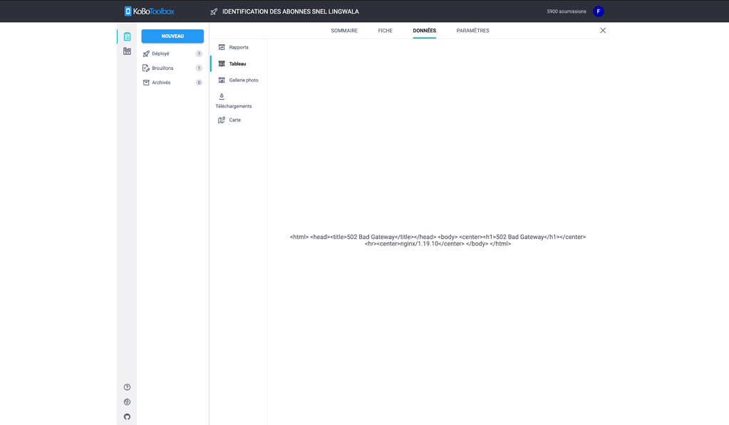 Error 502 Bad Gateway - Data Management - KoboToolbox Community Forum