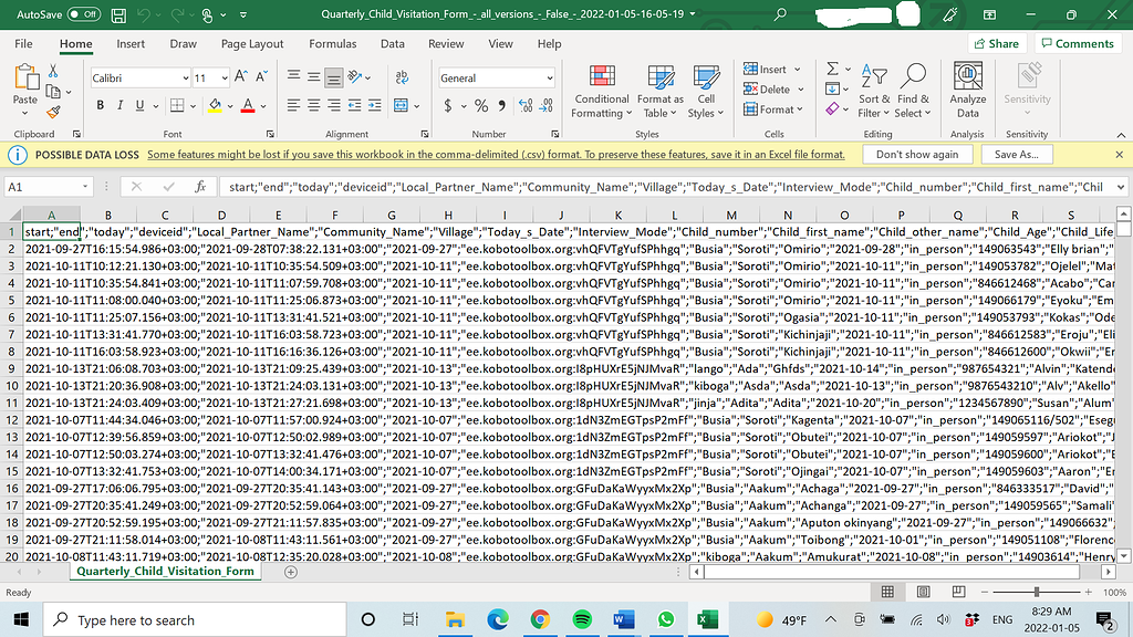 Excel Download Data Unreadable Data Management Kobotoolbox
