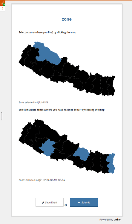 Getting information (labels) on a map - Form Building - KoboToolbox ...