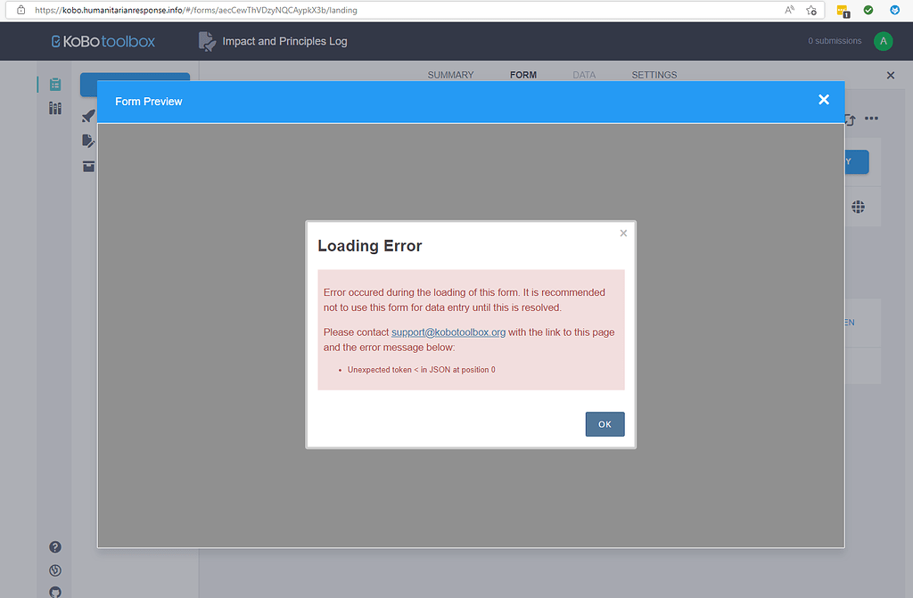 District and Village options do not come up, error viewing form - Form Building - KoboToolbox ...