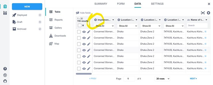 Validation Status Column is not showing in the Data Table in KoBoToolbox - Data Management ...
