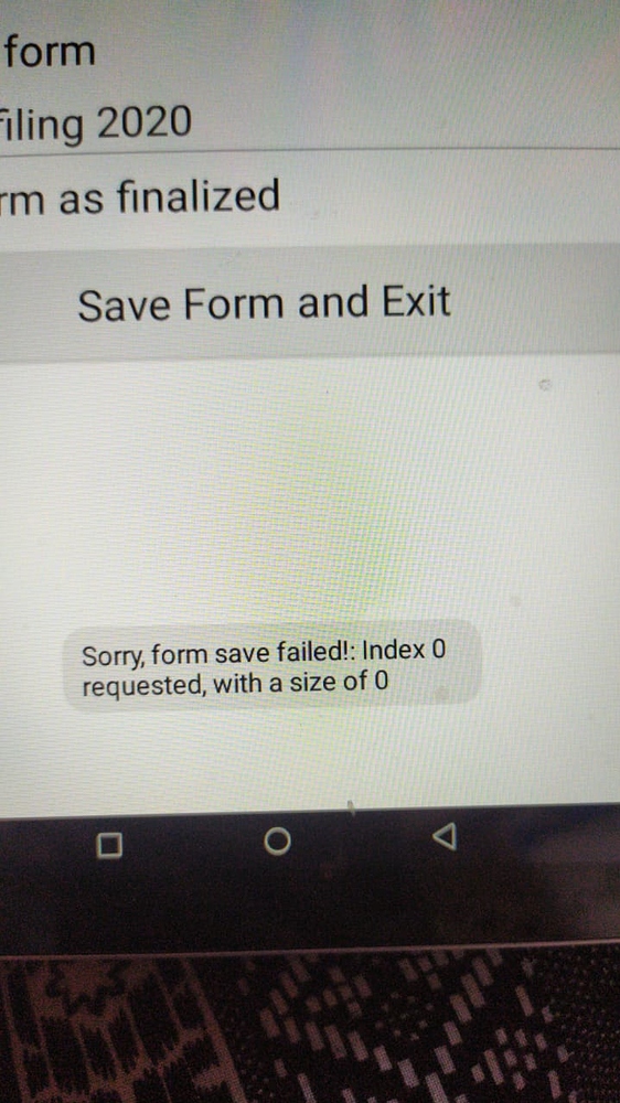 Form Save Failed Data Collection Kobotoolbox Community Forum