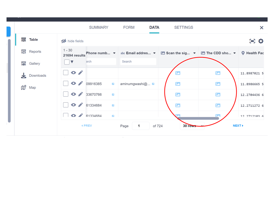 Unable to view images through hyperlinks on table - Data Management - KoboToolbox Community Forum