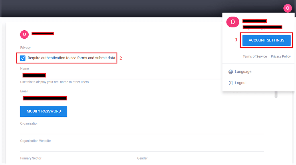 How do we get rid of the message "Enter your KoBoToolbox credentials ...