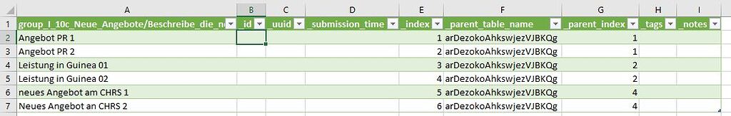 Using API to Excel (repeated groups) - Data Management - KoboToolbox Community Forum
