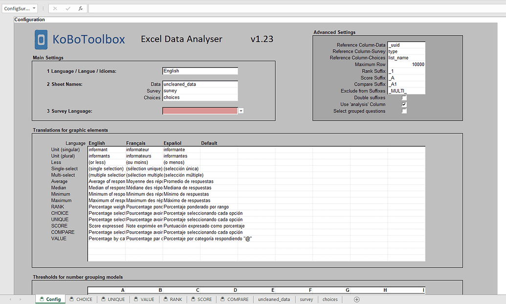 Analysis with KoBo Excel Analyzer for the Repeat Group - Data Management - KoBoToolbox Community ...