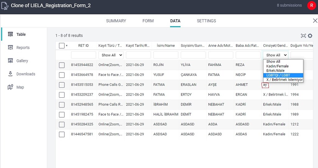 Problem while editing entered records - Data Management - KoboToolbox Community Forum