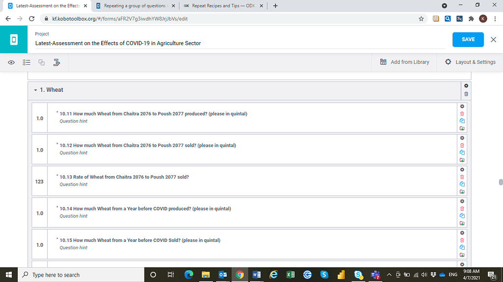 Duplicate Group And Add Group To Library For A Group Of Questions Improvements Kobotoolbox