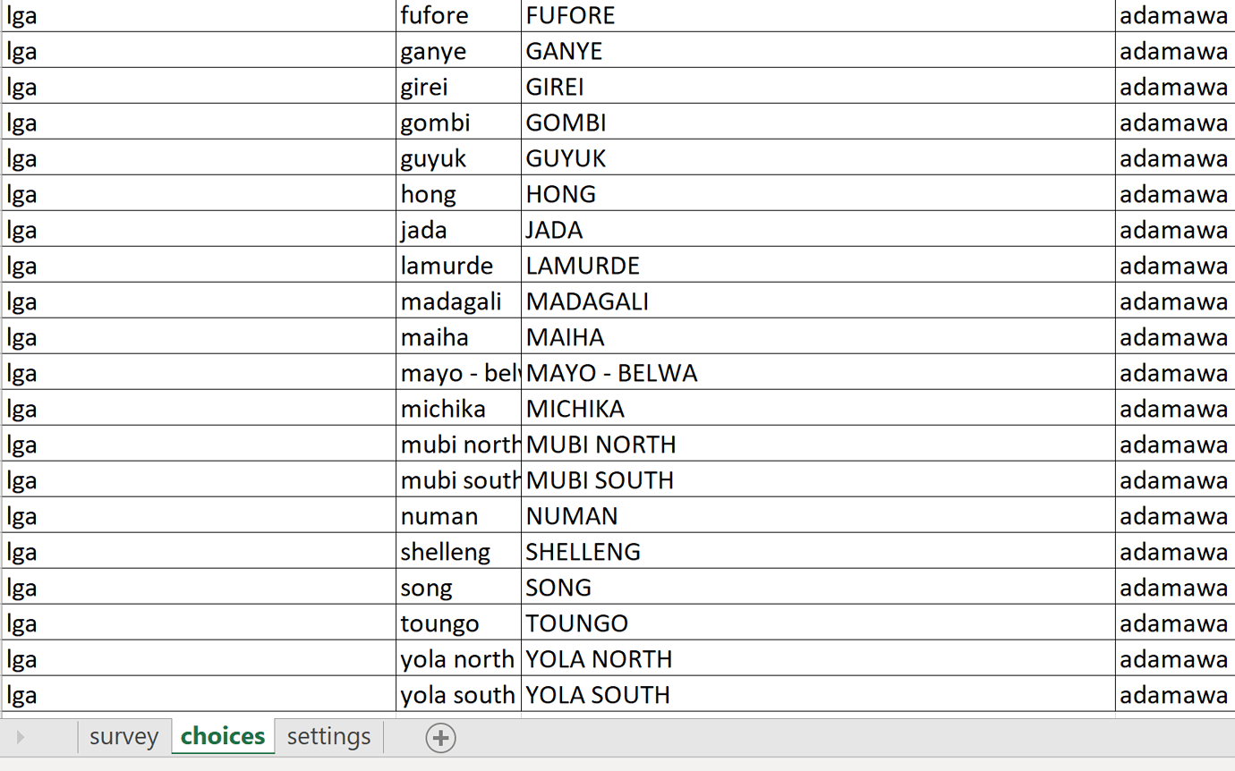 How to display a selected list from a list of choice - Form Building - KoboToolbox Community Forum