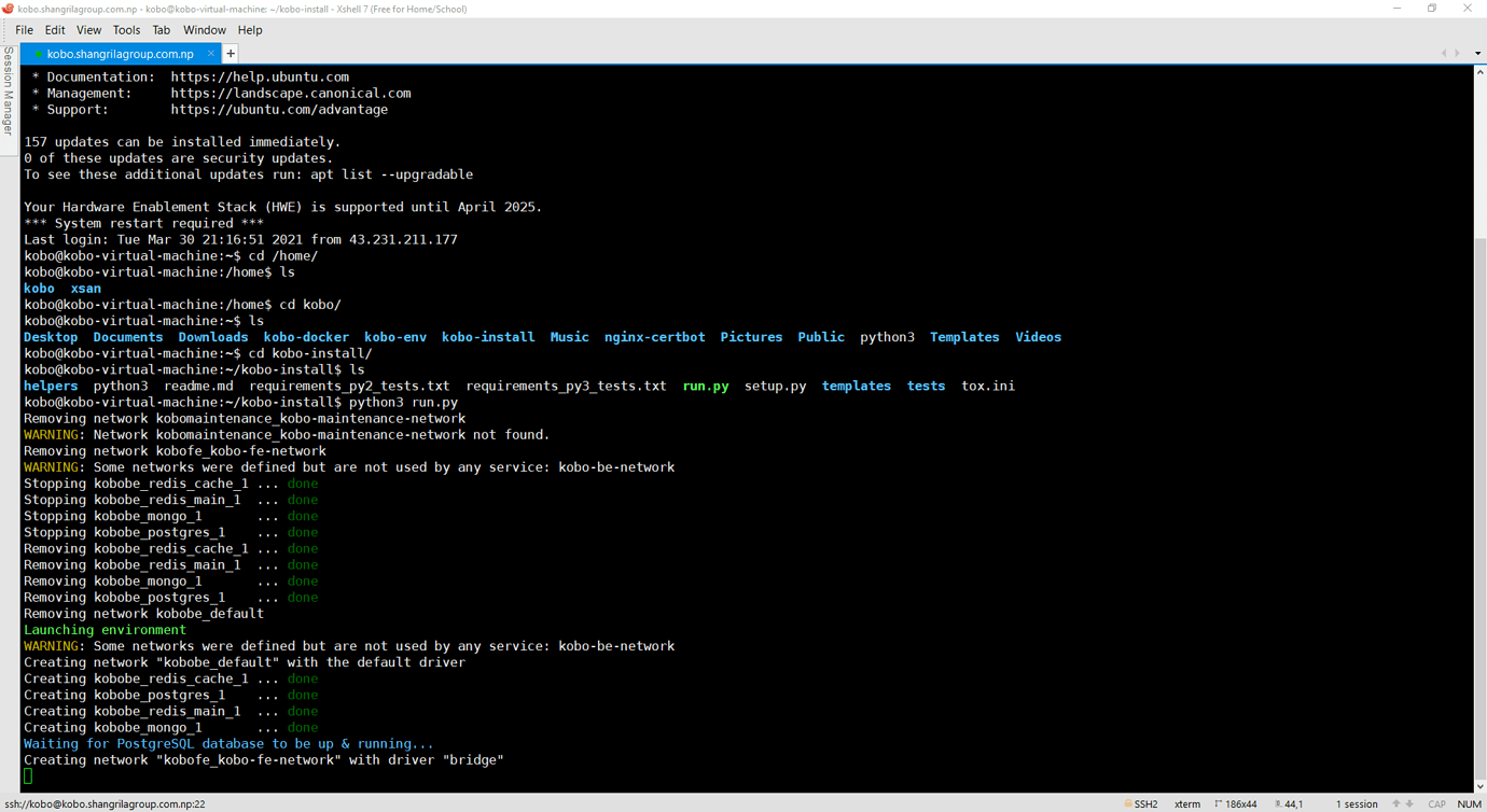 Error setting up on my own server - Kobo On Your Own Server - KoboToolbox Community Forum