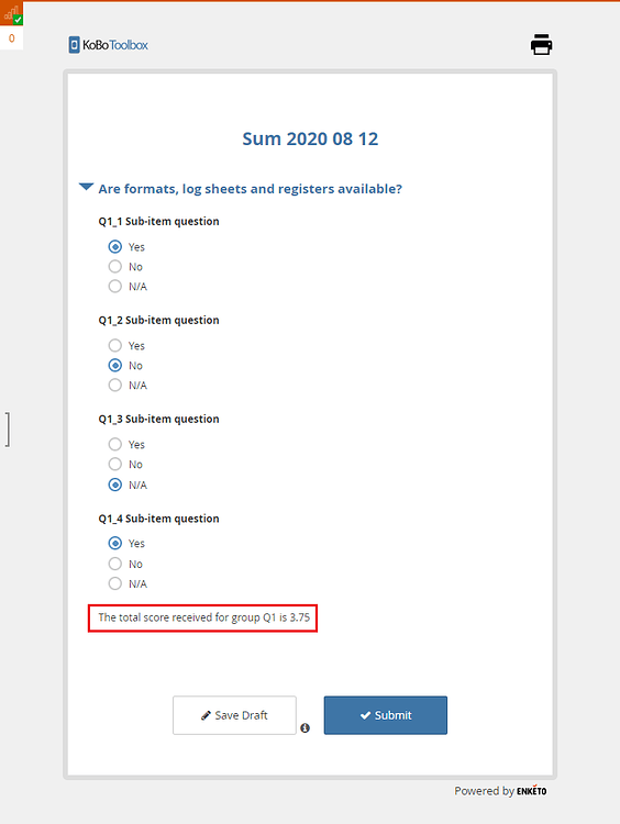 How to sum a group of sub items? - Form Building - KoboToolbox Community Forum