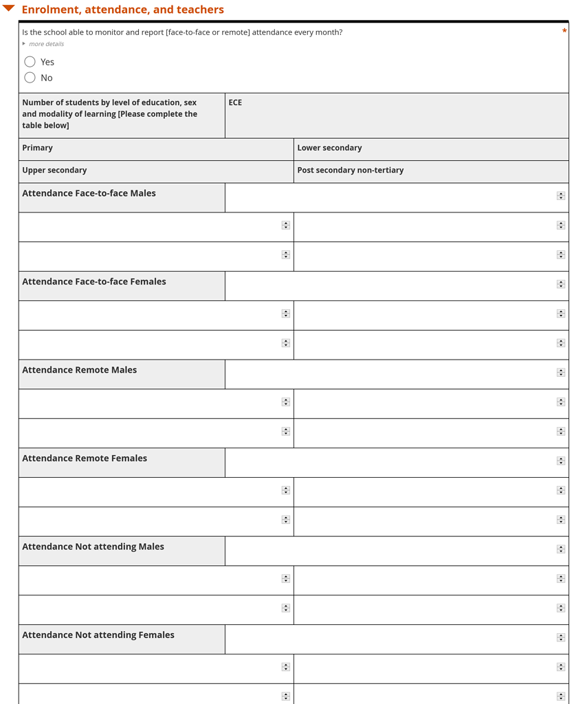 Kobo Matrix Enketo Form Creation in XLS Form - Form Building ... Kobo Matrix Enketo Form Creation in XLS Form - Form Building ...