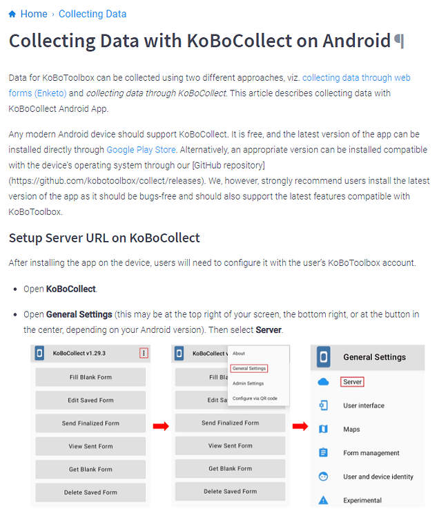 Recently Updated Support Article Collecting Data With Kobocollect On Android Support Article