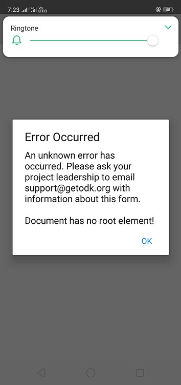 Error message seen while trying to edit a saved submission in KoBoCollect android app - Data ...