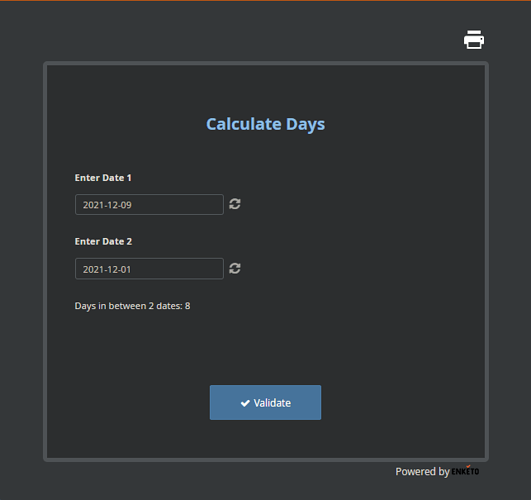 Calculate Number Of Days Between 2 Dates Form Building KoboToolbox