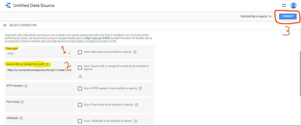 How to get data into Google Data Studio? - Data Management - KoboToolbox Community Forum