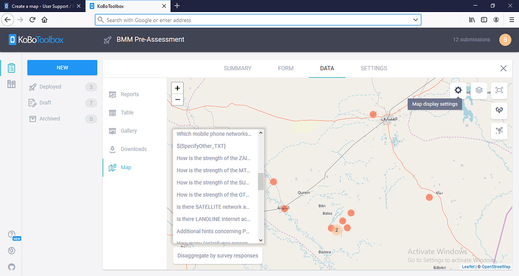 How do we create a map in KoBoToolbox? - Form Building - KoboToolbox Community Forum