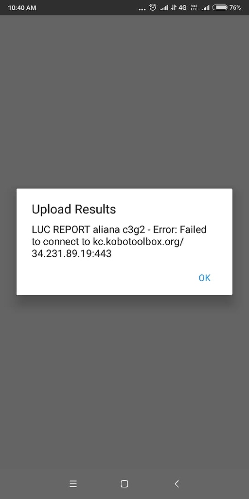 Error message seen while configuring KoBoCollect - Data Collection - KoboToolbox Community Forum