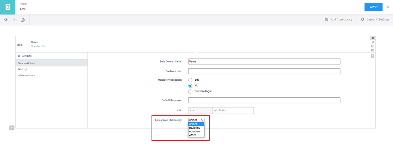 Appearance (advanced) - Form Building - KoBoToolbox Community Forum