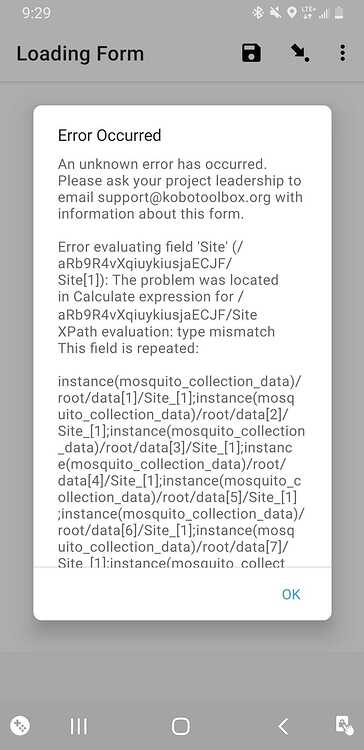 Error Opening Blank Forms on Android App - Data Collection - KoboToolbox Community Forum