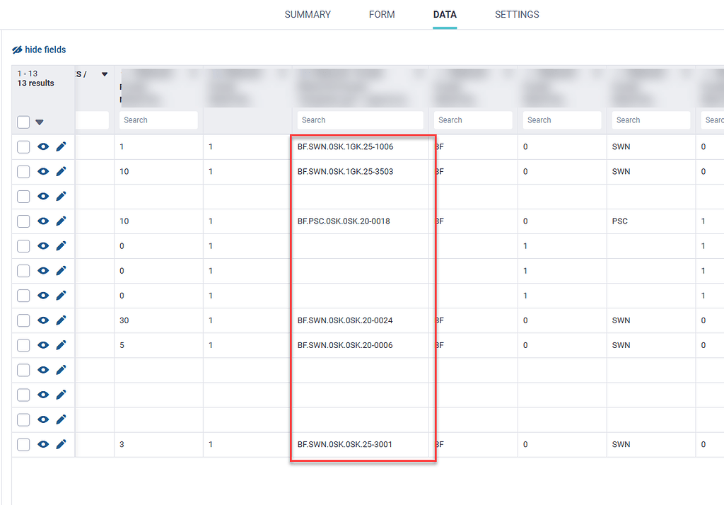 Dynamic Data Attachments throwing a 'repeated value' (indexed-repeat) error, and relevant column ...