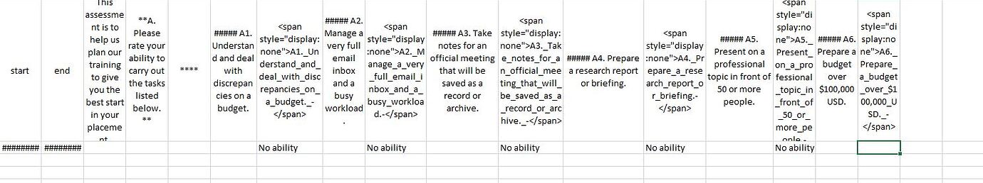Invalid question name in matrix-style questions and no response - Form Building - KoboToolbox ...