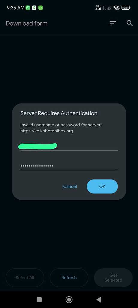 Login issue on KoboCollect - Data Collection - KoboToolbox Community Forum