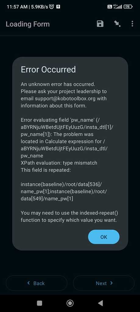 Error in sending forms on Server - Data Collection - KoboToolbox Community Forum