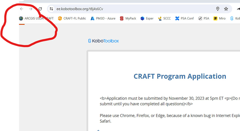 Enketo online submission not allowing save function highlighted red - Data Collection ...