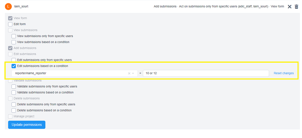 Condition-based row-level permissions - Form Building - KoboToolbox Community Forum