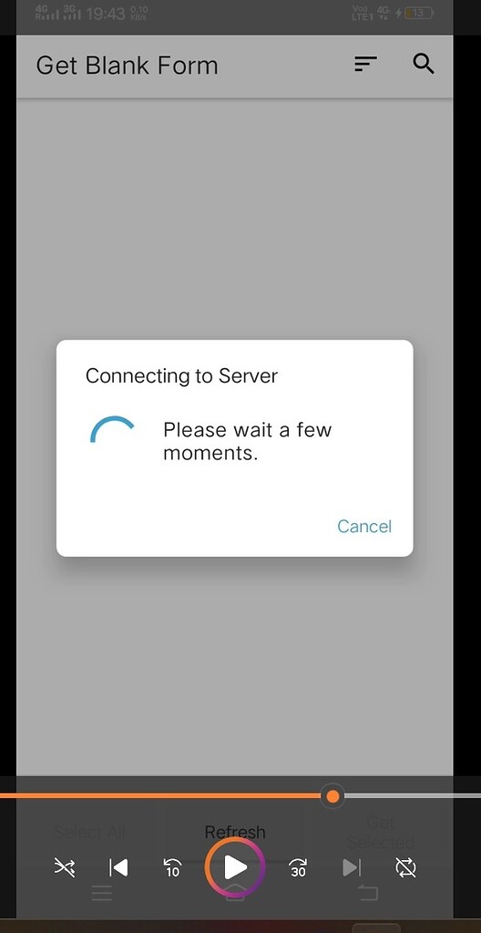Not able to get blank forms to the app - Data Collection - KoboToolbox Community Forum