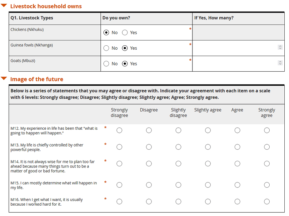 Help Review Form with questions to appear as matrices on KoboCollect ...