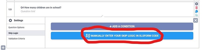 Skip logic in XLSForm code is not retained - Form Building - KoboToolbox Community Forum
