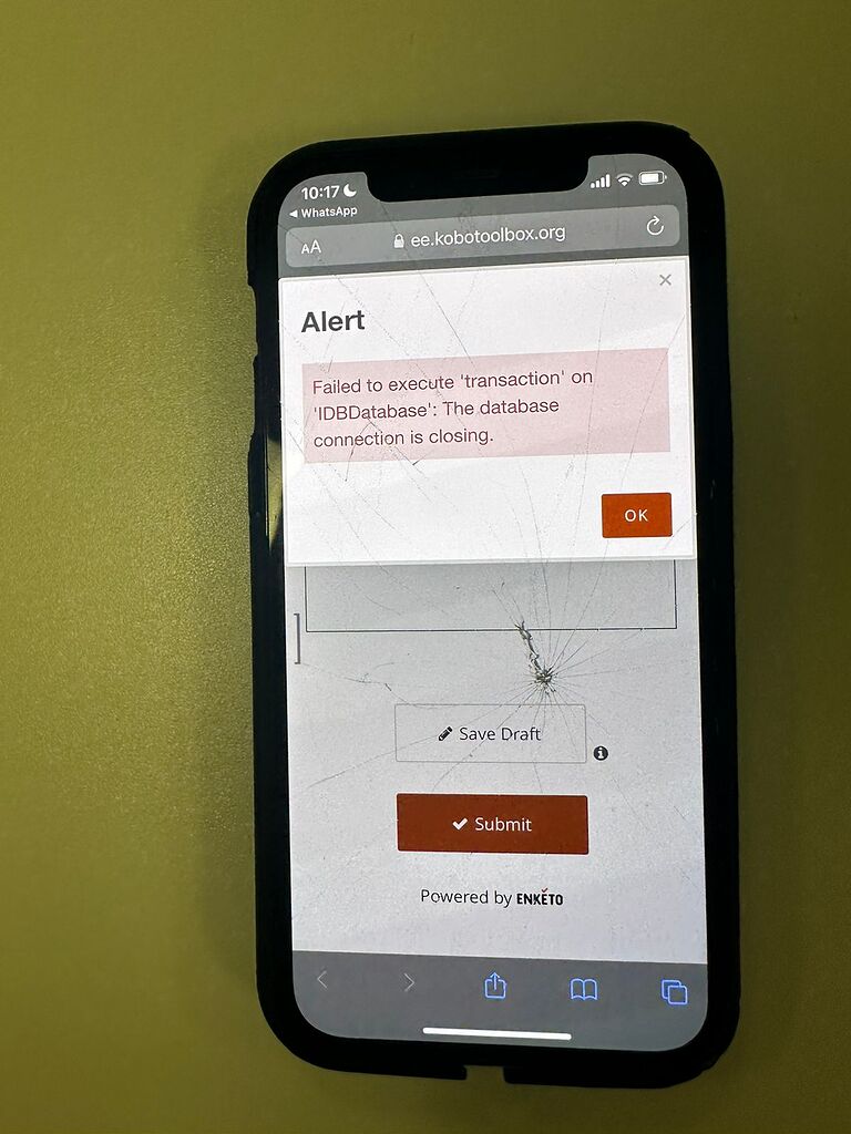 Failed To Execute Transaction On Idbdatabase The Database Connection Is Closing Data