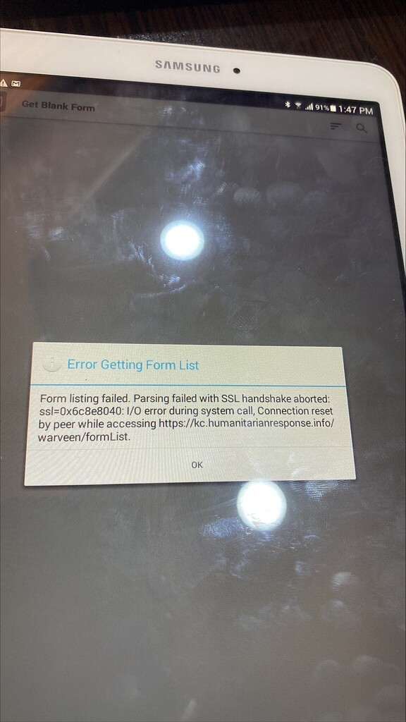 Cannot connect tablet with Kobo server - Data Collection - KoboToolbox Community Forum