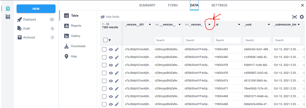Feature to delete all data from specified field columns, but keep the rest of the records row ...