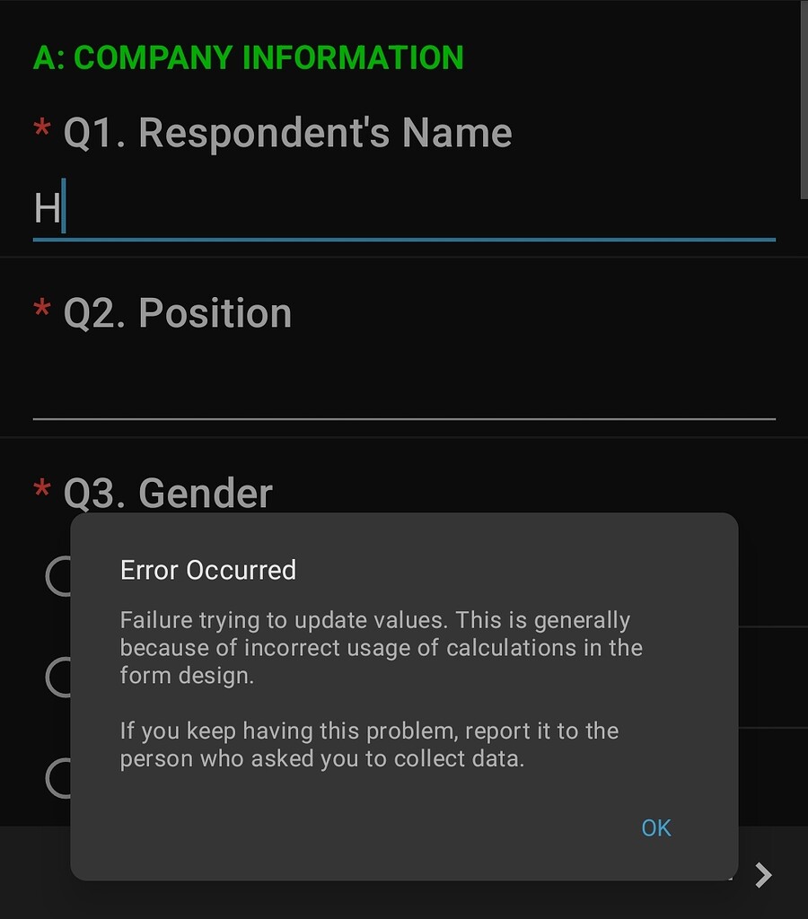 Failure trying to update values - Form Building - KoboToolbox Community Forum