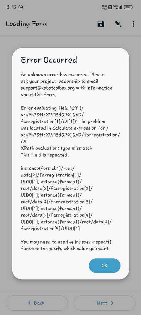Validation error when I connect two forms - Form Building - KoboToolbox Community Forum