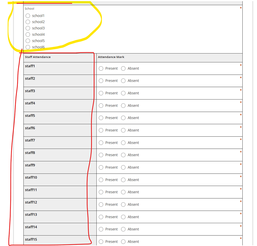 Dynamic Kobo Matrix List - Form Building - KoboToolbox Community Forum